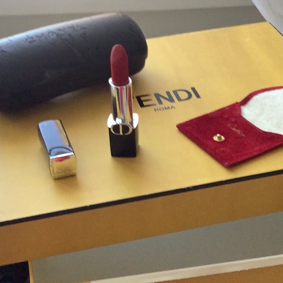 Fendi | Accessories | Fendi Gold Box With Red And Black Lingerie Set ...